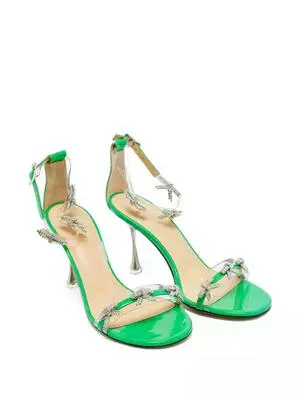 Mach & Mach Floating Crystal-bow Sandals