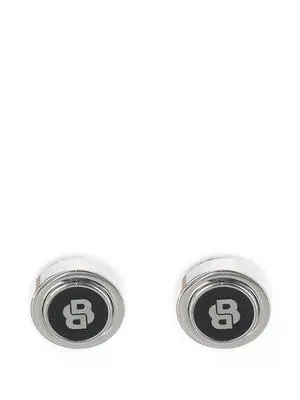 BOSS Monogram-logo Round-face Cufflinks