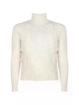 Fedeli Cable-knit Turtleneck Sweater