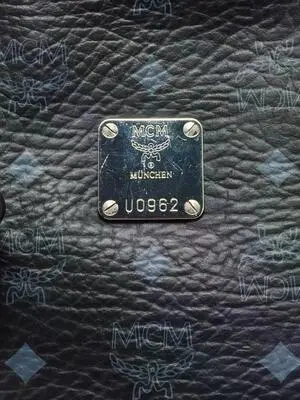 Mcm Visetos Shopper Patterned Tote Bag