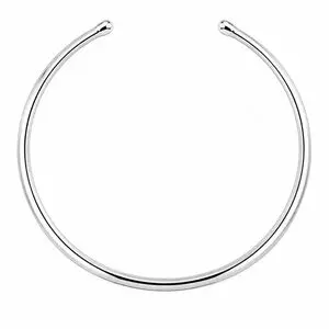 BELINDA JEWELZ Open Collar Necklace - Silver