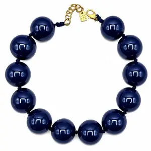 MICHAEL NASH JEWELRY Lucy Navy Gumball Necklace