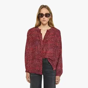 Natalie Martin Tolan Shirt Sunburst Poppy - Red