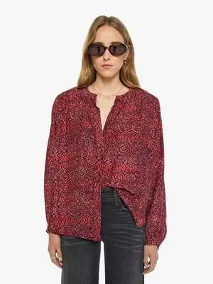 Natalie Martin Tolan Shirt Sunburst Poppy - Red