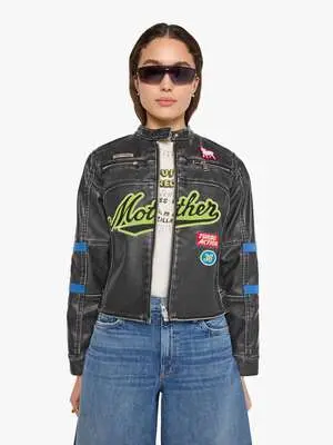 MOTHER The Grand Prix Tour Bus Racing Jacket - Black