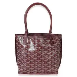 Goyard Burgundy Goyardine Canvas Anjou - Red