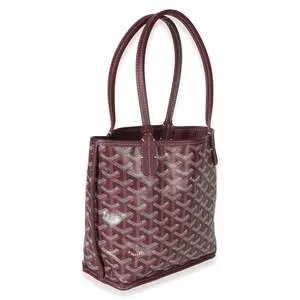 Goyard Burgundy Goyardine Canvas Anjou - Red