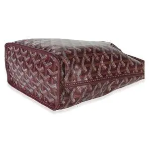 Goyard Burgundy Goyardine Canvas Anjou - Red