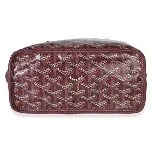 Goyard Burgundy Goyardine Canvas Anjou - Red