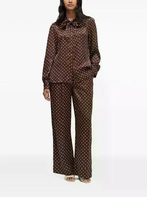 Chinti & Parker Polka-dot Pussy-bow Shirt