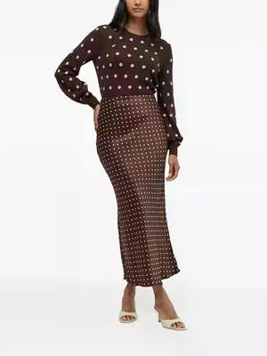 Chinti & Parker Polka-dot Long Skirt