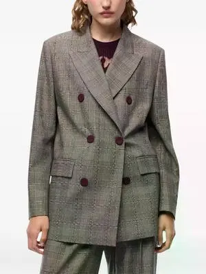 Pinko Double-breasted Check Jacket