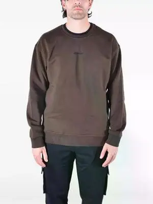 DONDUP Logo-embroidered Ribbed-trim Sweatshirt