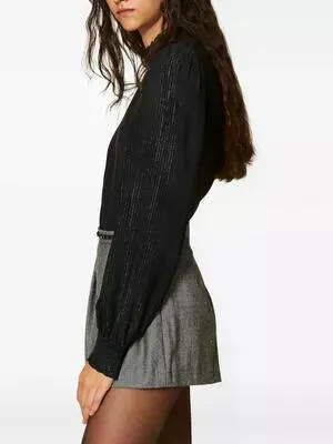 TWINSET Silk-blend Jacquard Blouse