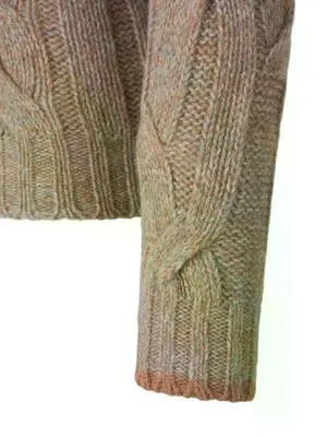 Fedeli Cable-knit Roll-neck Sweater