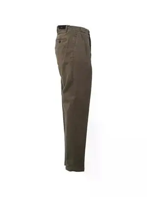 BRIGLIA 1949 Portobello Pleated Cotton Trousers