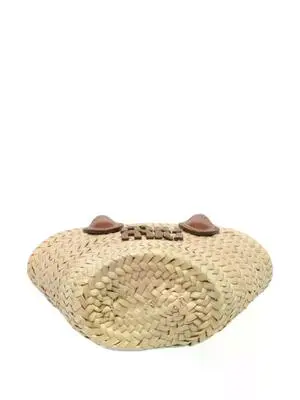 Miu Miu 2010-2026 Raffia Logo Braided Top Handle Bag Satchel