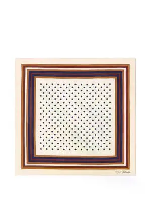 NILI LOTAN Polka-dot Silk Scarf