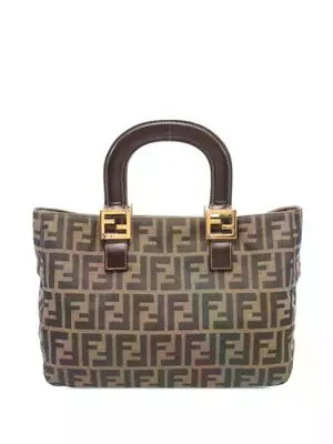 Fendi 20th Century Zucca Canvas Handbag - Brown
