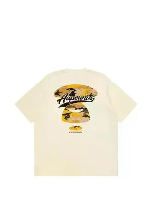 AAPE BY *A BATHING APE Moonface Graphic T-shirt - Neutrals