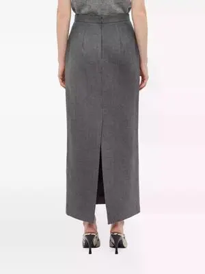 R2W Melonia Rear-slit Maxi Skirt