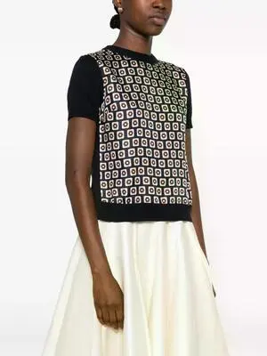 Max Mara Geometric-print Short-sleeve T-shirt
