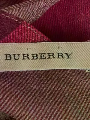 Burberry Plaid Silk Scarf
