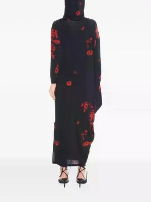 TESSITURA Asymmetric Hooded Maxi Dress