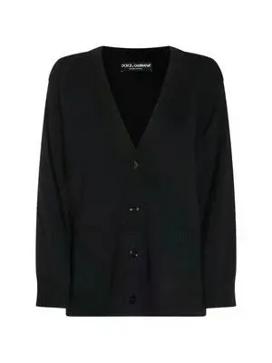 Dolce & Gabbana V-neck Cardigan - Black