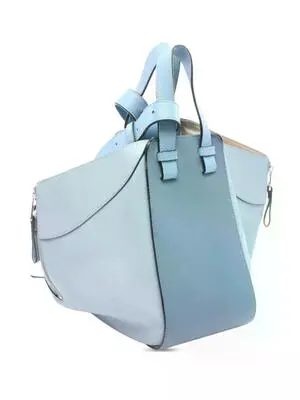 Loewe 2010-2026 Small Leather Hammock Satchel - Blue