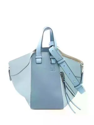 Loewe 2010-2026 Small Leather Hammock Satchel - Blue