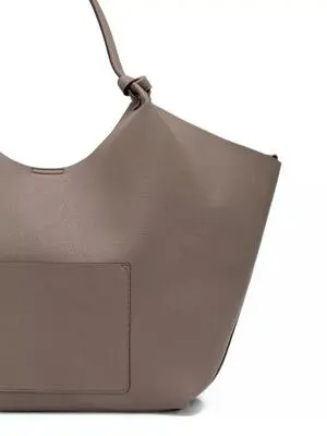 Dkny Xl Paula Knotted-handle Pebbled-leather Tote Bag