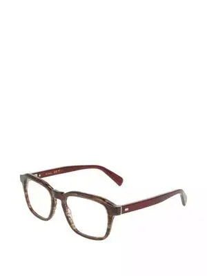 Paul Smith Porchester Striped Square-frame Glasses - Brown