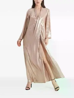 TESSITURA Metallic-effect Maxi Dress