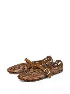 Alaïa Fishnet-finish Ballet Flats