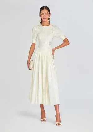 Hemant & Nandita Rasa Corset Midi Dress