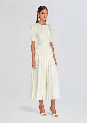 Hemant & Nandita Rasa Corset Midi Dress