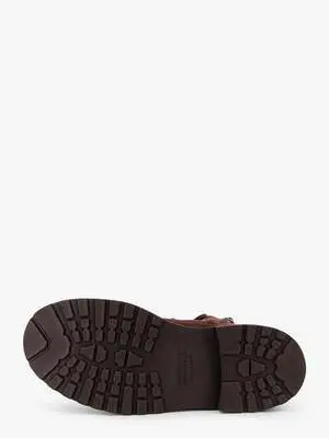 Brunello Cucinelli Suede Boots With Virgin Wool Knit Insert And Precious Detail