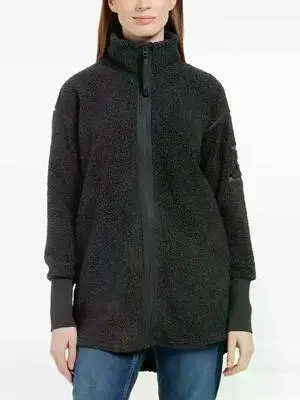 DIDRIKSONS Sally Fleece-texture Zip-up Sweatshirt - Black