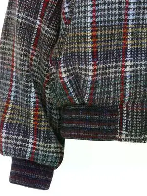 Missoni Wool Bomber Jacket With Check Motif
