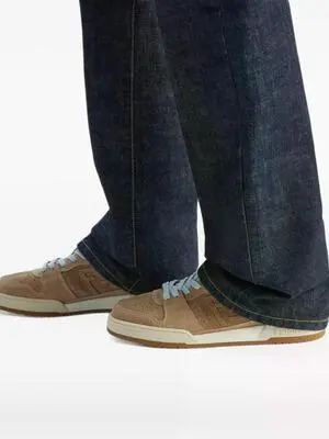 Fendi Ecru-suede Low-top Match Trainers