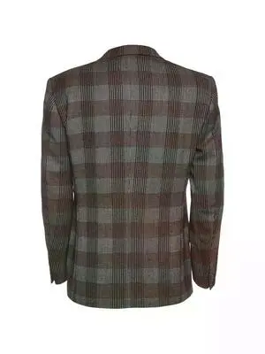 Ermenegildo Zegna Plaid Double-breasted Blazer
