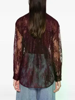 MANUEL RITZ Lace-overlay Shirt