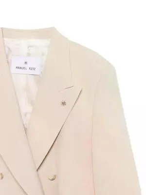 MANUEL RITZ Double-breasted Peak-lapel Jacket