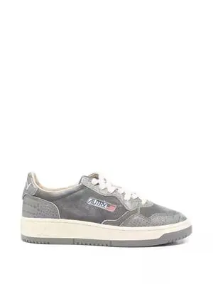 AUTRY Medalist Croc-effect Leather Sneakers