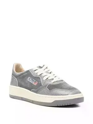 AUTRY Medalist Croc-effect Leather Sneakers