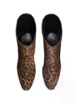 TEMPERLEY LONDON Dusk Leopard-print Ankle Boots