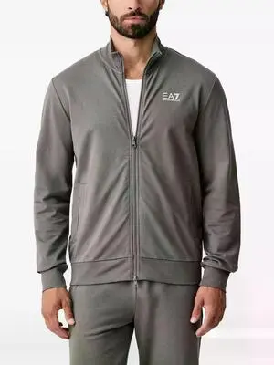 EA7 Logo-print Tracksuit - Grey
