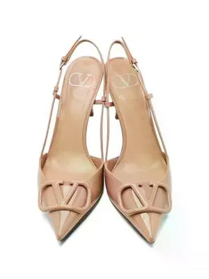 Valentino Garavani Vlogo Pointed-toe Slingback Pumps