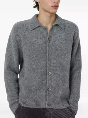 SUNFLOWER Button-up Collared Cardigan - Grey
